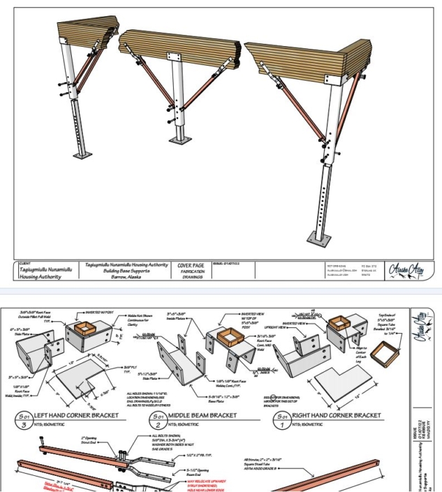 Arctic Slope House Foundation Jacks - Alaska Alloy